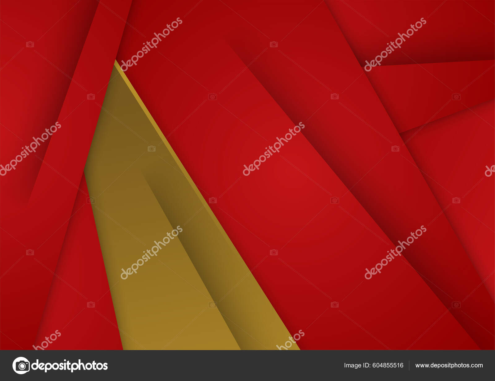 Abstract Red Gold Presentation Design Background Stock Vector by ...