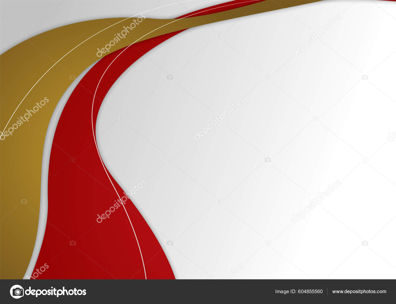Abstract Red Gold Presentation Design Background Stock Vector by ...