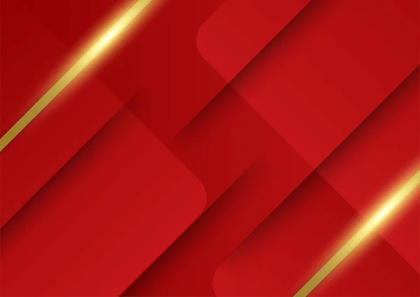 Abstract Red Gold Presentation Design Background Stock Vector by ...