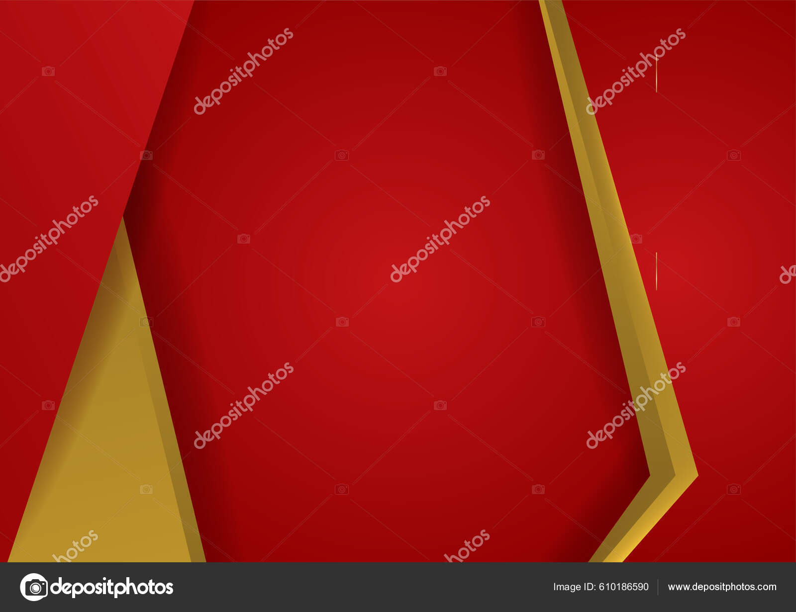 Abstract Red Gold Presentation Design Background Stock Vector by ...