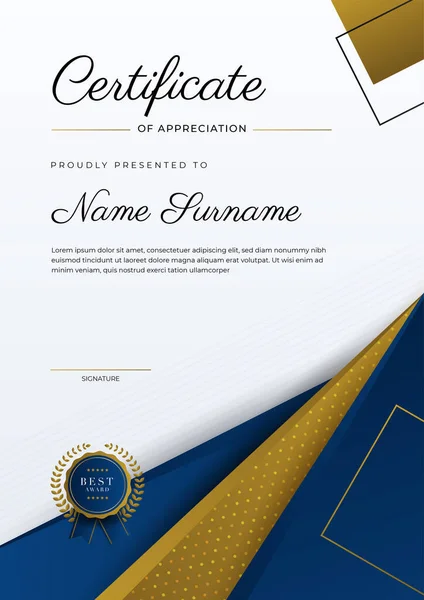Gold Certificate Border Template