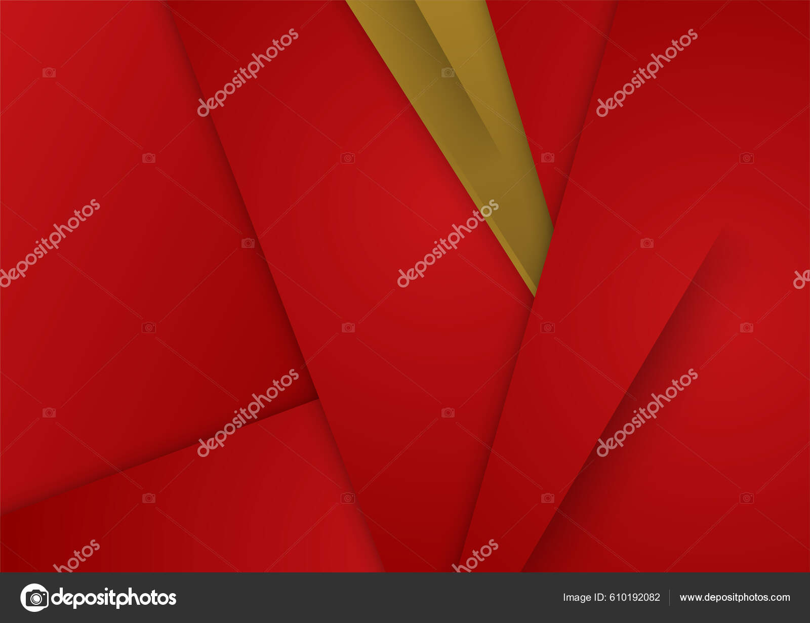 Abstract Red Gold Presentation Design Background Stock Vector by ...