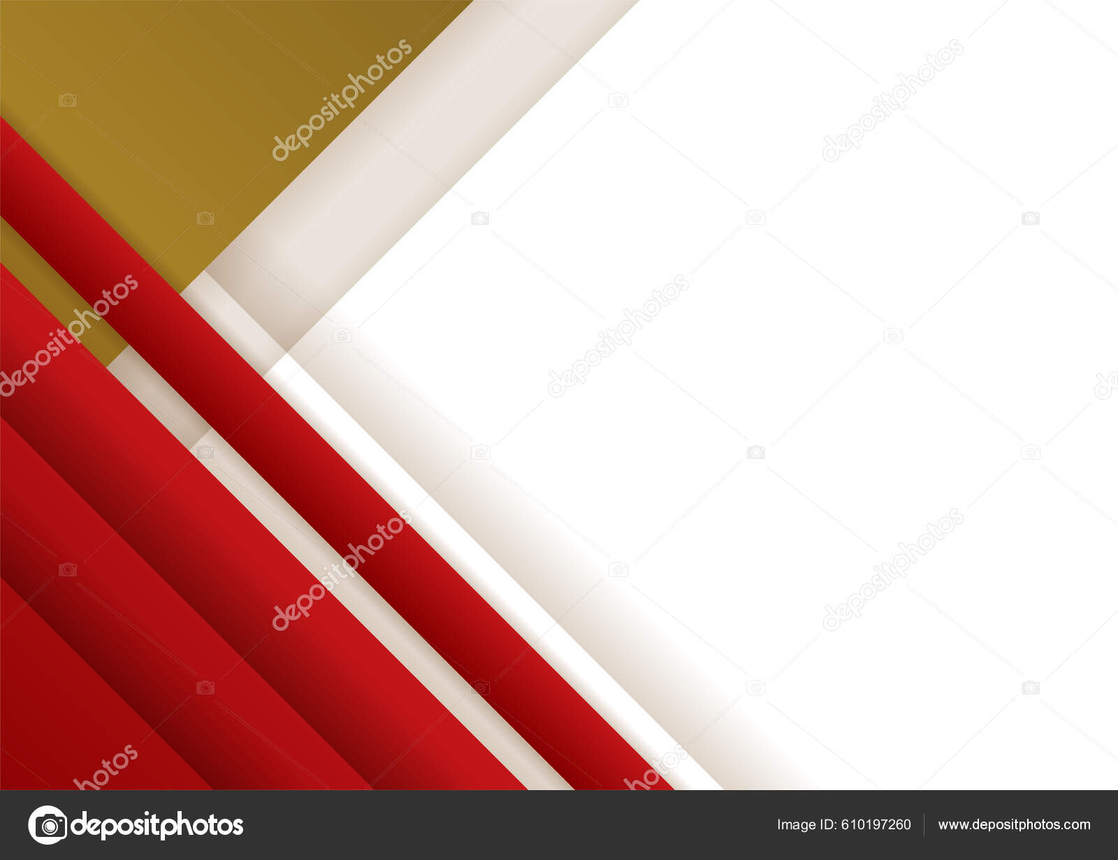 Abstract Red Gold Presentation Design Background Stock Vector by ...