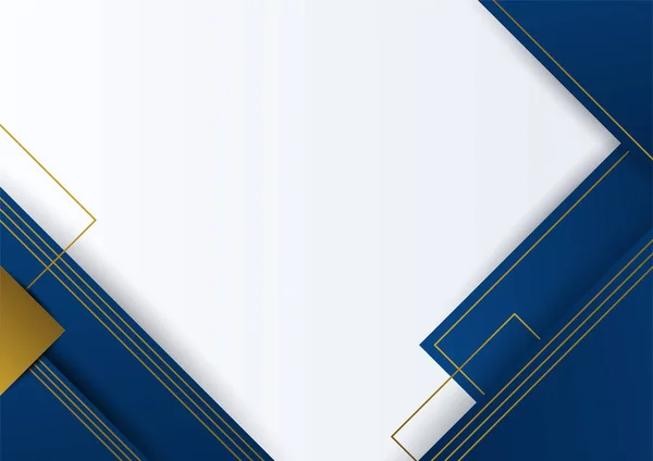 Blue Gold Abstract Background Modern Minimalist Presentation Design Suit Business Stock Vector ...