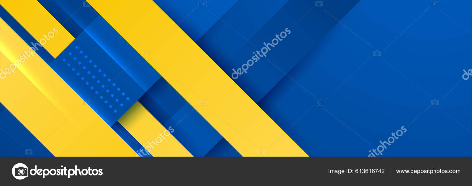 Biru Dan Kuning Oranye Latar Belakang Dengan Garis Garis Desain Stock ...