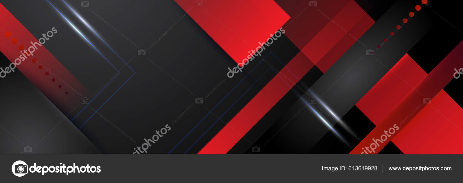 Black Red Abstract Banner Background Stock Vector by ©salmanalfa 613619928