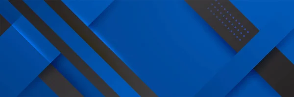 Latar Belakang Banner Abstrak Hitam Dan Biru Vektor Stok oleh ...