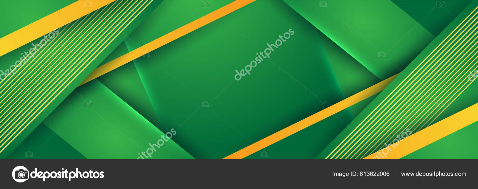 Latar Belakang Banner Abstrak Hijau Dan Kuning Stock Vector by ...