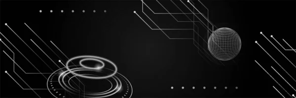 Black Technology Banner Background Stock Vector by ©salmanalfa 613637792