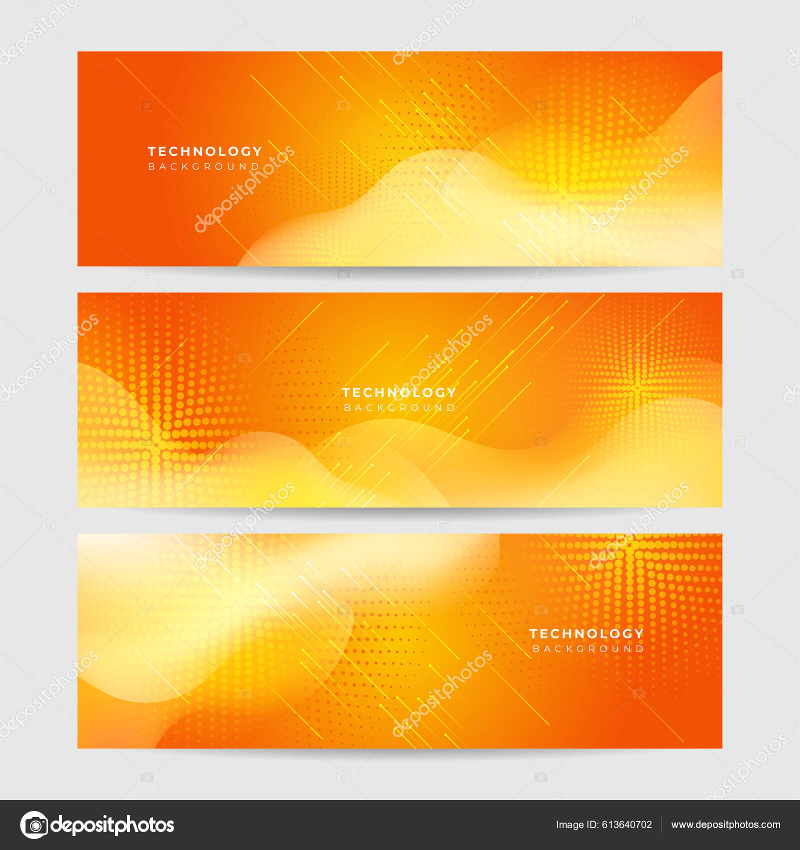Orange Banner Background