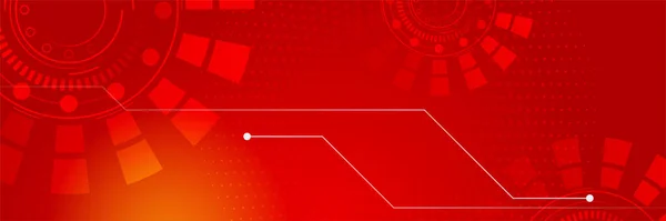 Futuristic Technology Digital Abstract Red Colorful Design Banner ...
