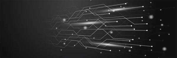 Black Technology Banner Background Stock Vector by ©salmanalfa 613637846