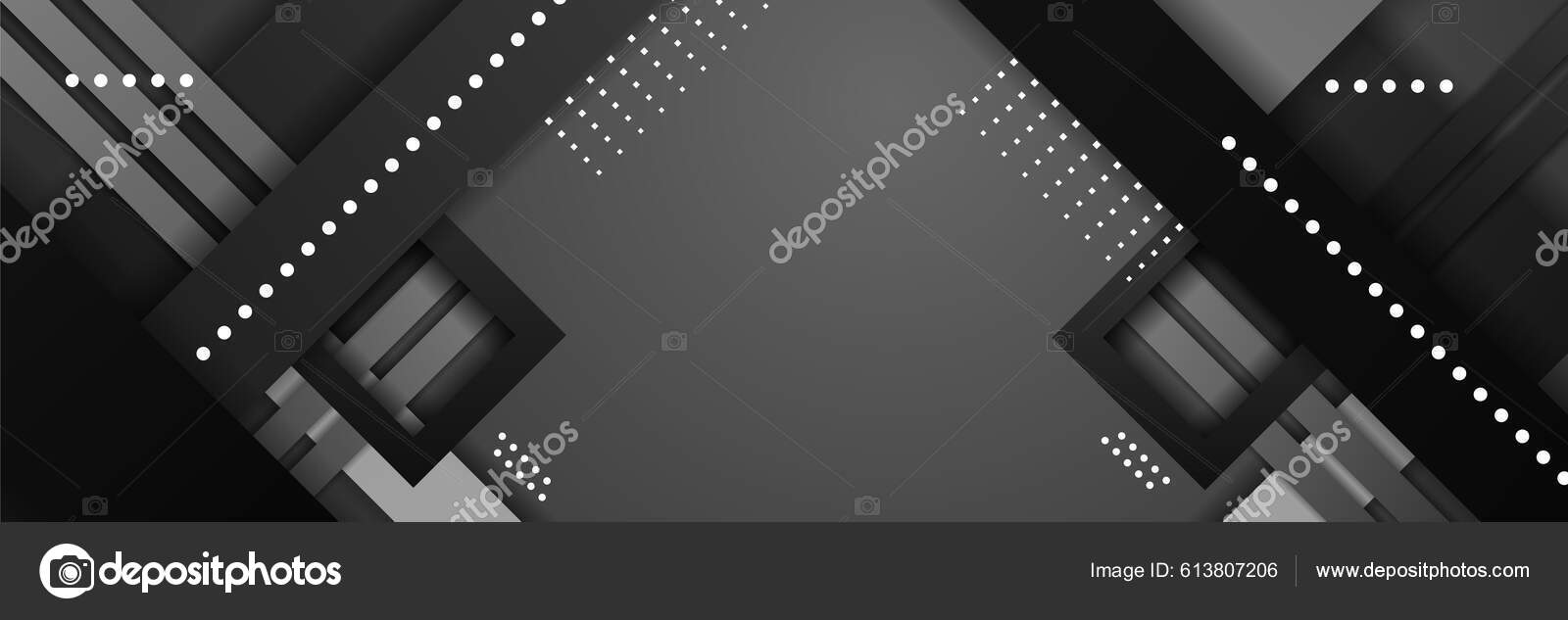 Black Abstract Banner Background Stock Vector by ©salmanalfa 613807206