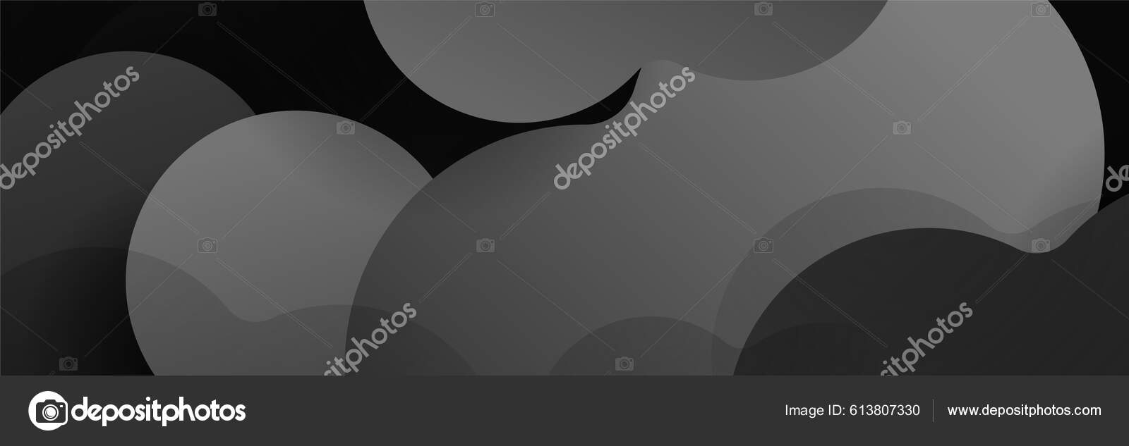 Black Abstract Banner Background Vector de stock #613807330 de ©salmanalfa