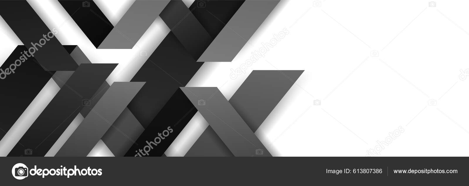 Black Abstract Banner Background Vector de stock por ©salmanalfa 613807386