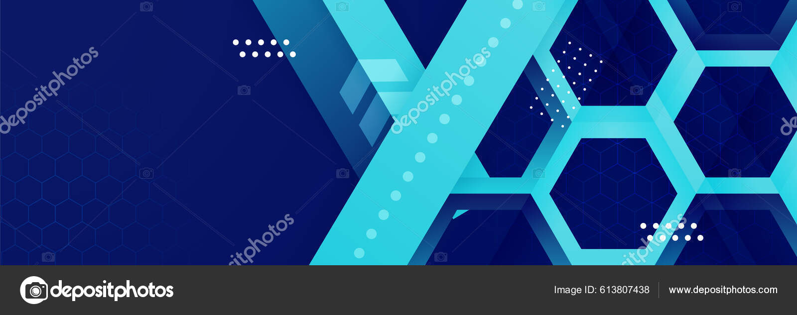 Blue Abstract Banner Background Stock Vector by ©salmanalfa 613807438