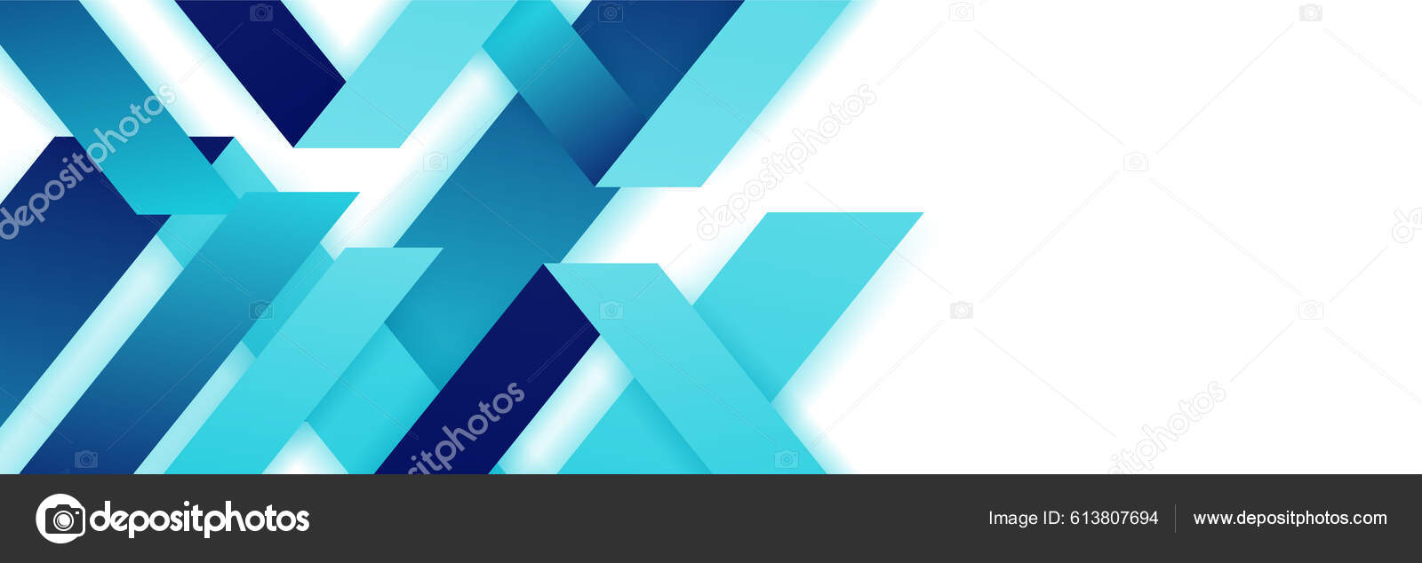 Blue Abstract Banner Background Stock Vector by ©salmanalfa 613807694