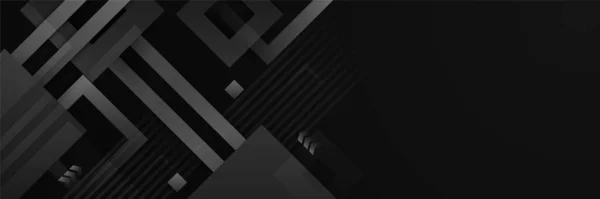 Black Abstract Banner Background Stock Vector by ©salmanalfa 613807206