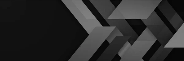 Black Abstract Banner Background Stock Vector by ©salmanalfa 613810722