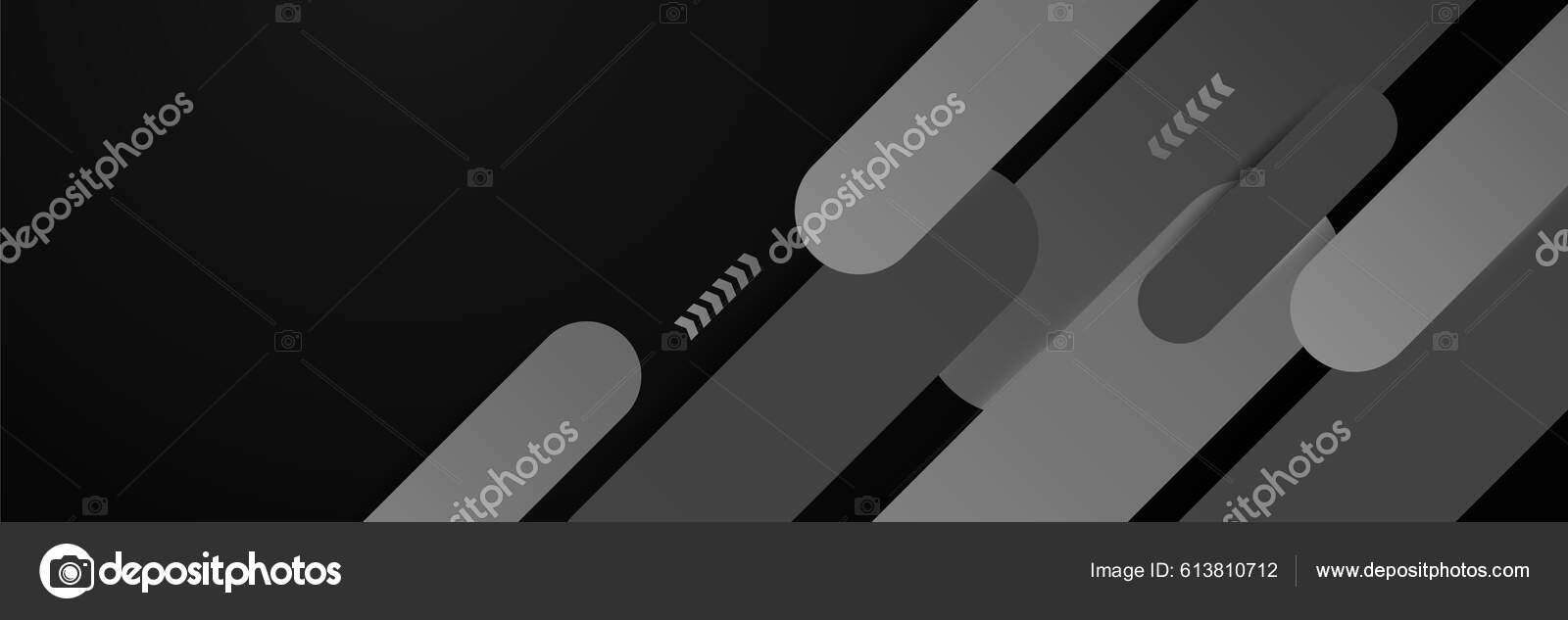 Black Abstract Banner Background Stock Vector by ©salmanalfa 613810712