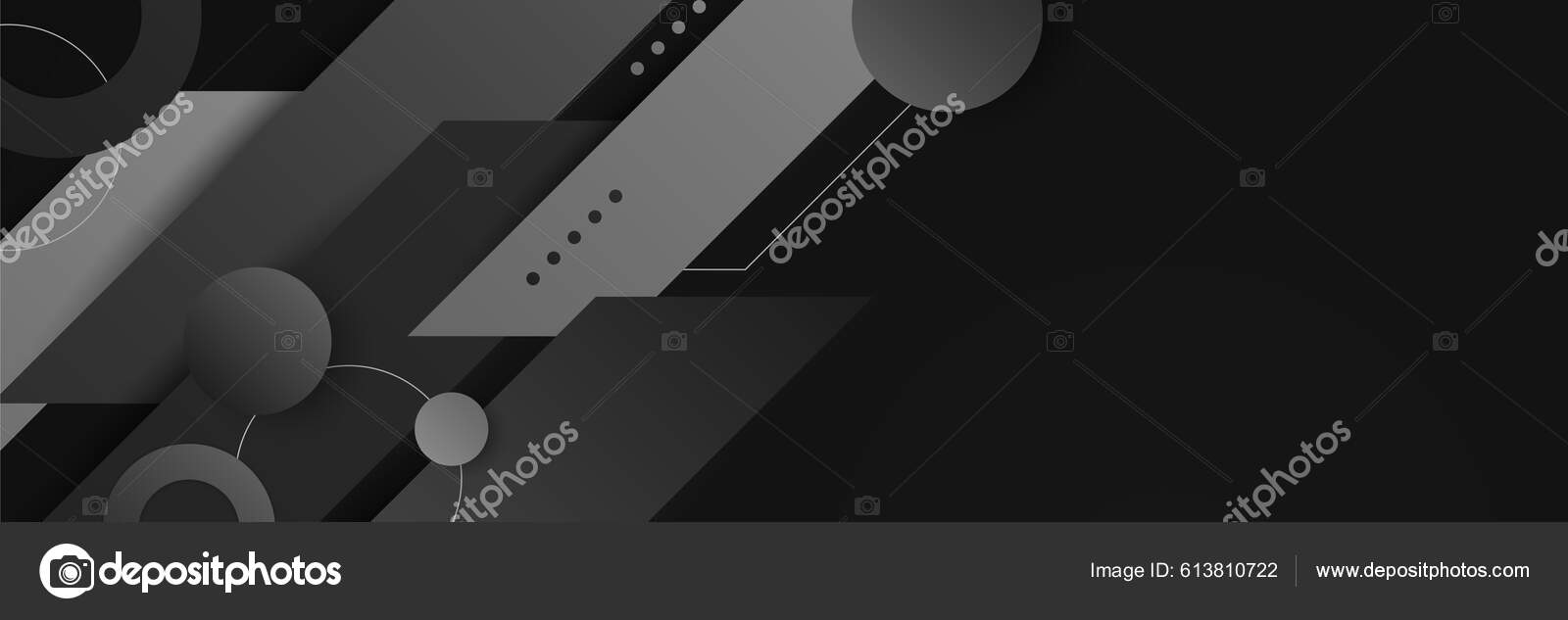 Black Abstract Banner Background Stock Vector by ©salmanalfa 613810722