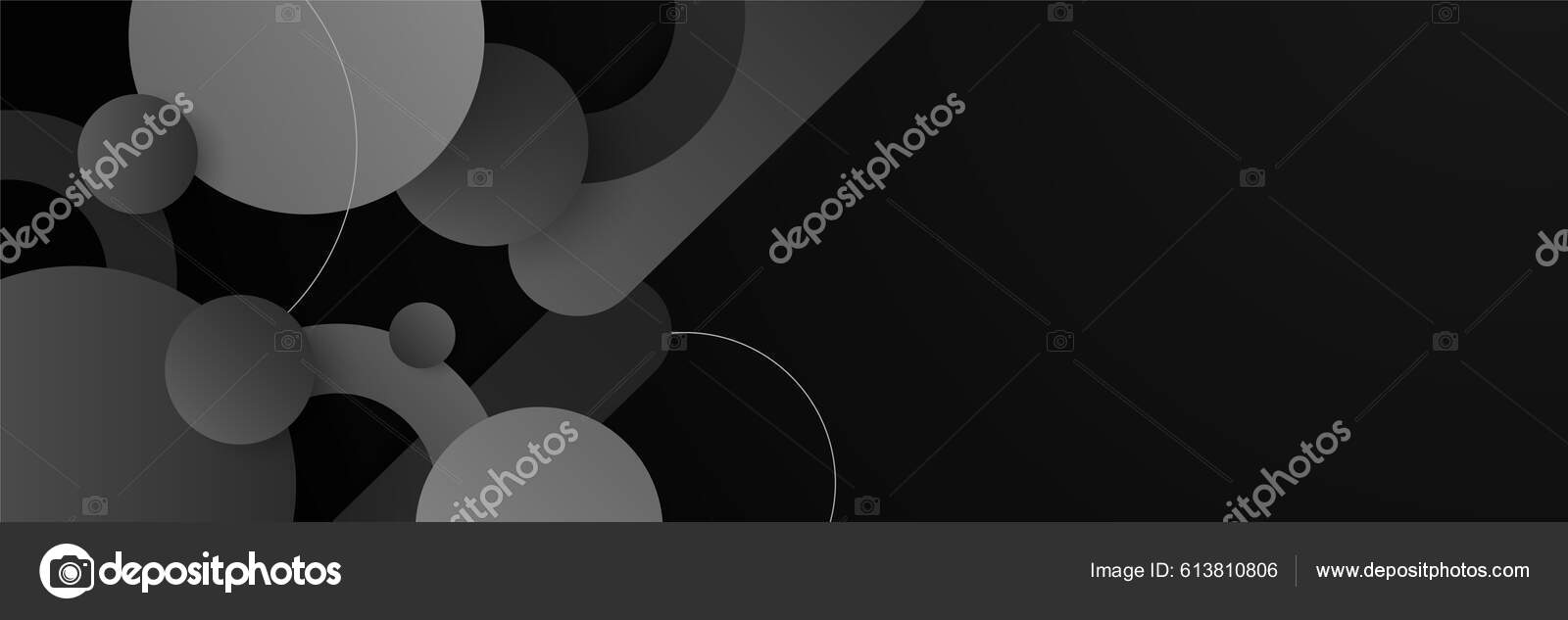 Black Abstract Banner Background Stock Vector by ©salmanalfa 613810806