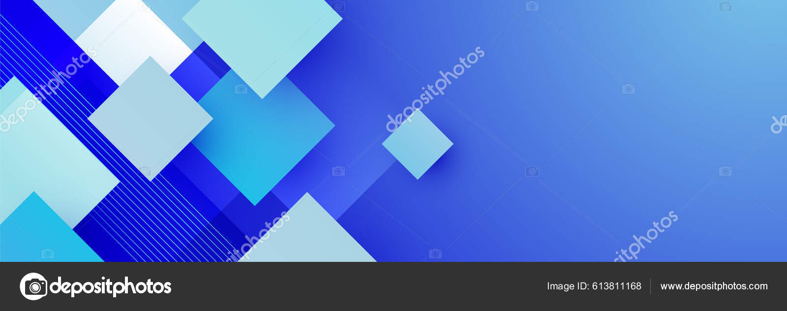 Latar Belakang Banner Abstrak Biru Muda Vektor Stok oleh ©salmanalfa ...