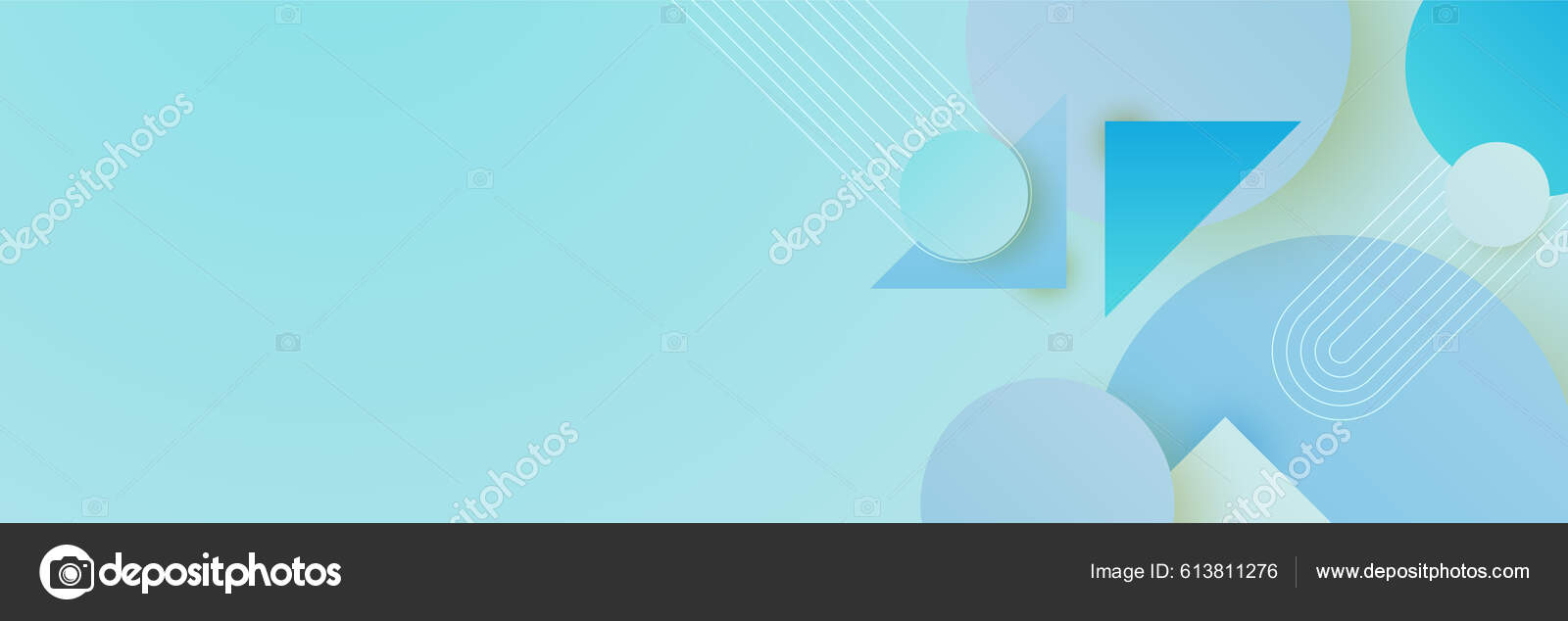 Latar Belakang Banner Abstrak Biru Muda Vektor Stok oleh ©salmanalfa ...