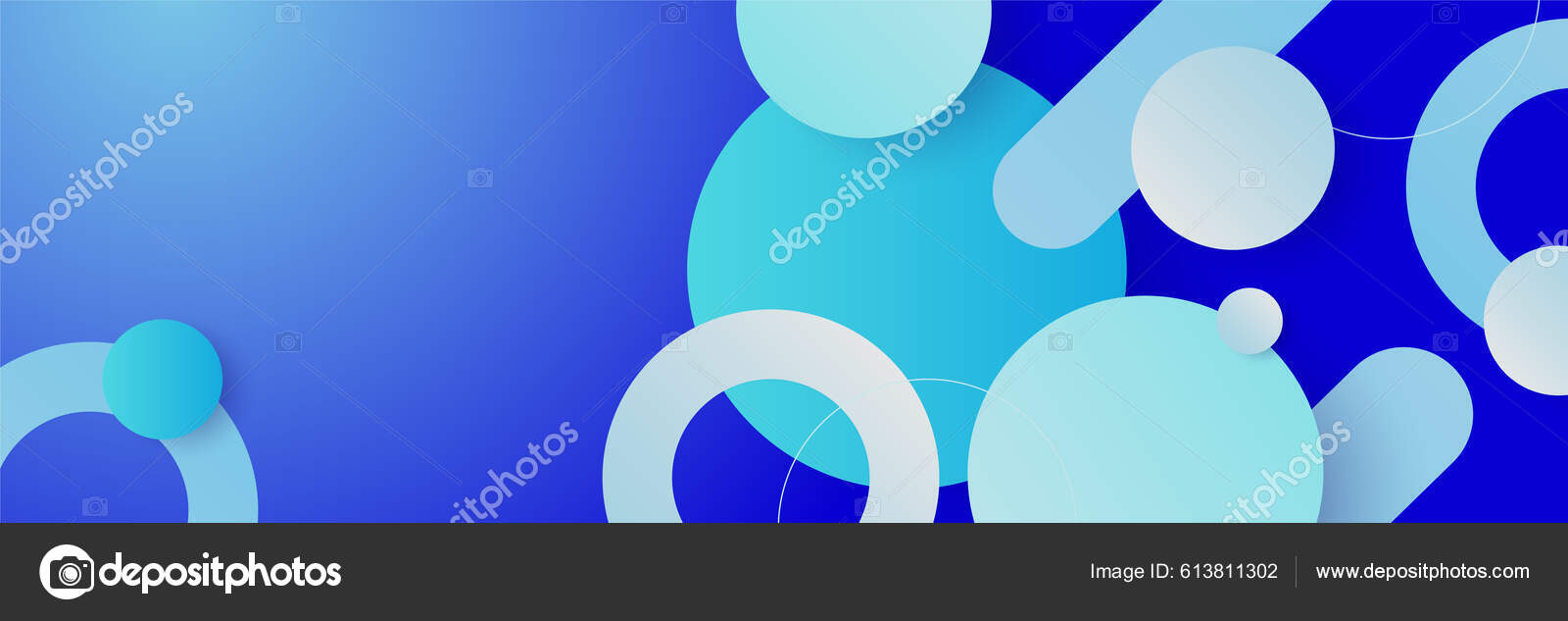 Light Blue Abstract Banner Background Stock Vector by ©salmanalfa 613811302