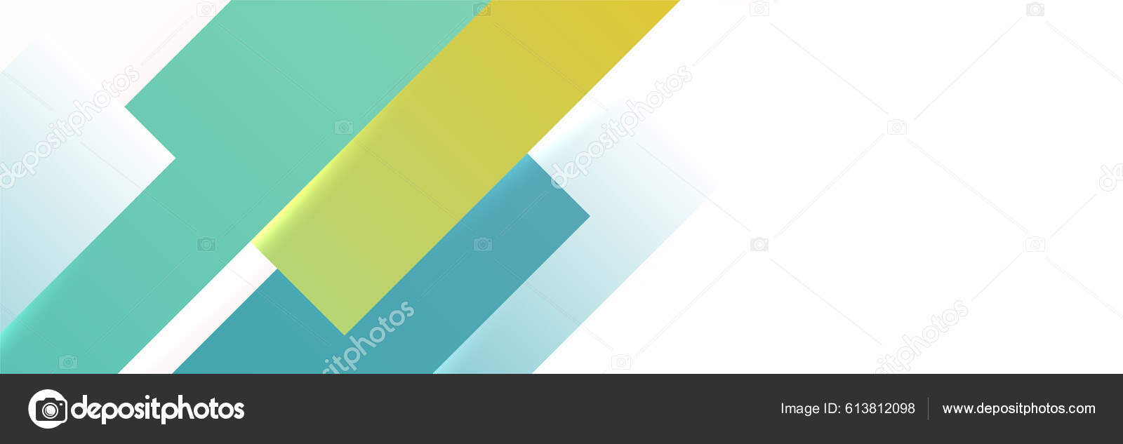 Latar Belakang Banner Abstrak Hijau Dan Kuning Vektor Stok oleh ...