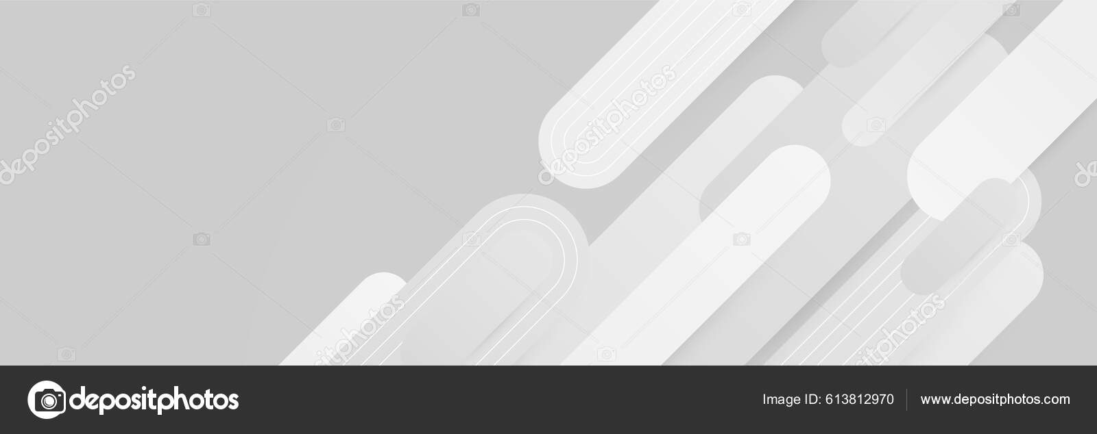 White Abstract Banner Background Stock Vector by ©salmanalfa 613812970