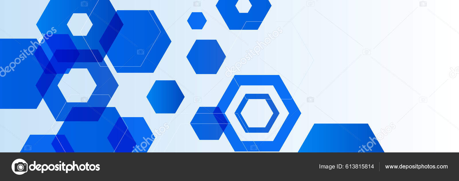 Blue Abstract Banner Background Stock Vector by ©salmanalfa 613815814