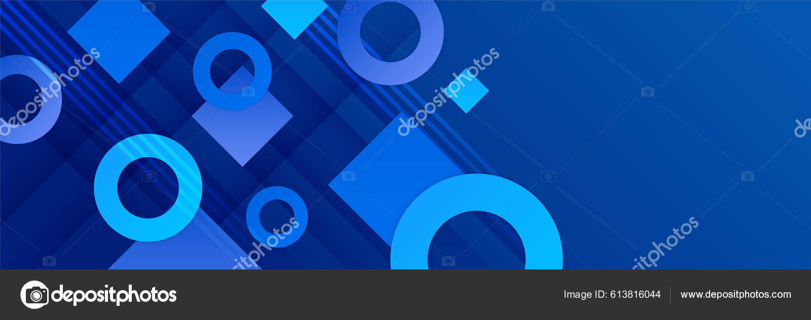 Blue Abstract Banner Background Stock Vector by ©salmanalfa 613816044