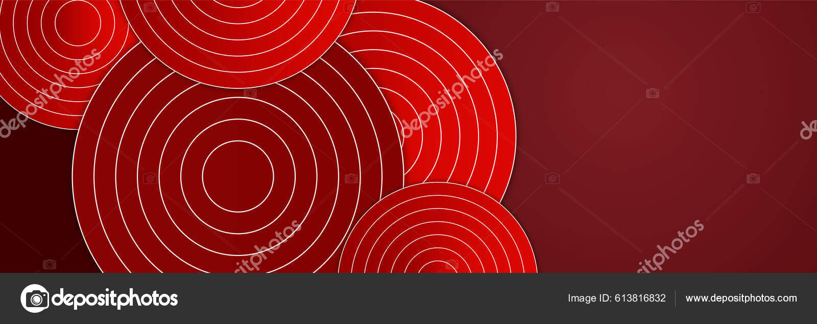 Red Abstract Banner Background Stock Vector by ©salmanalfa 613816832