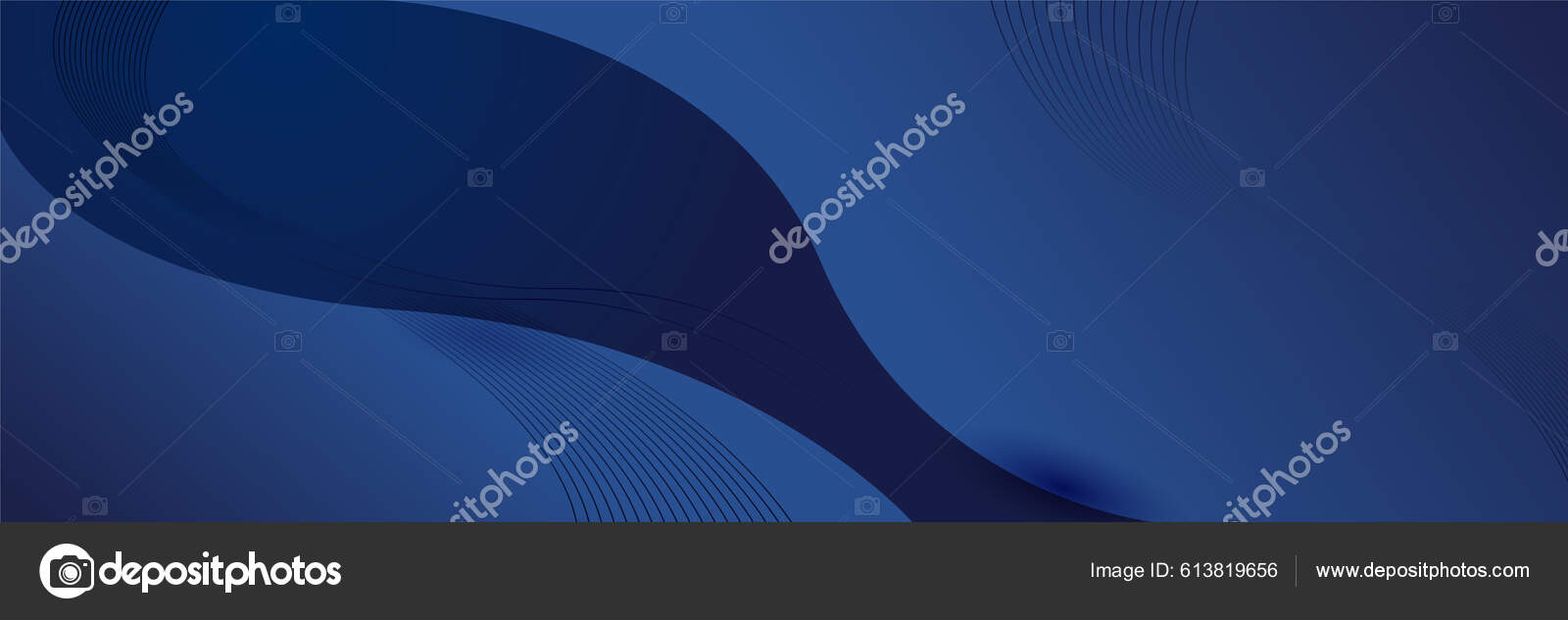 Dark Blue Abstract Banner Background Stock Vector by ©salmanalfa 613819656