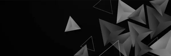 Black Abstract Banner Background Stock Vector by ©salmanalfa 613810722