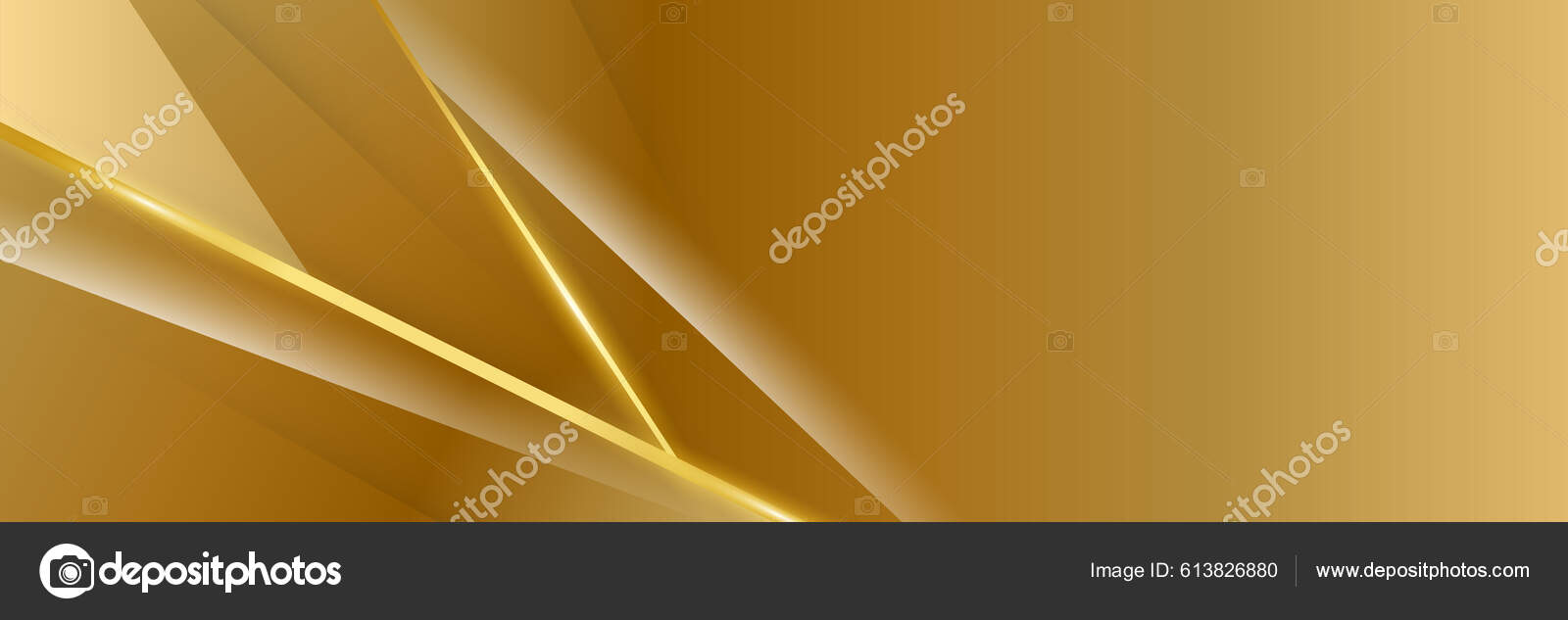 Abstract Gold Banner Background Stock Vector by ©salmanalfa 613826880
