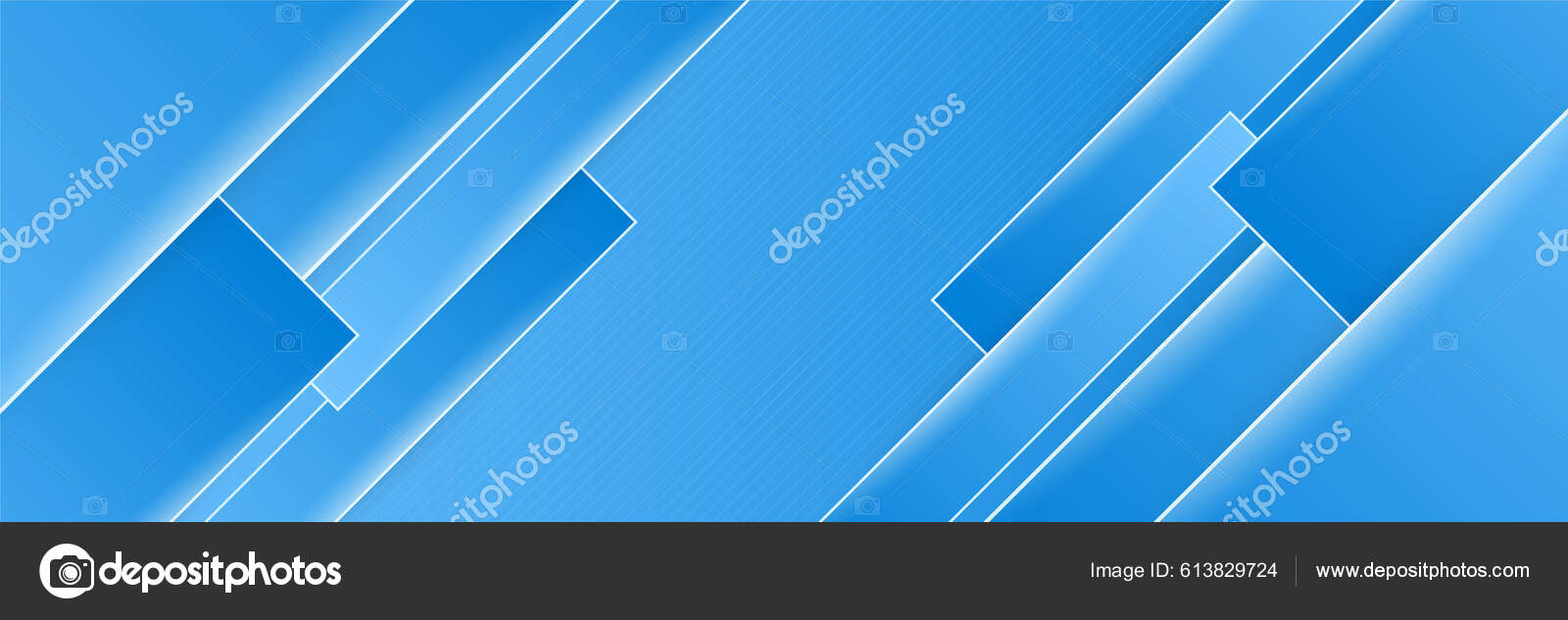 Blue Abstract Banner Background Stock Vector by ©salmanalfa 613829724
