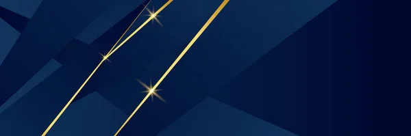 Blue Gold Abstract Banner Background Stock Vector by ©salmanalfa 613835682