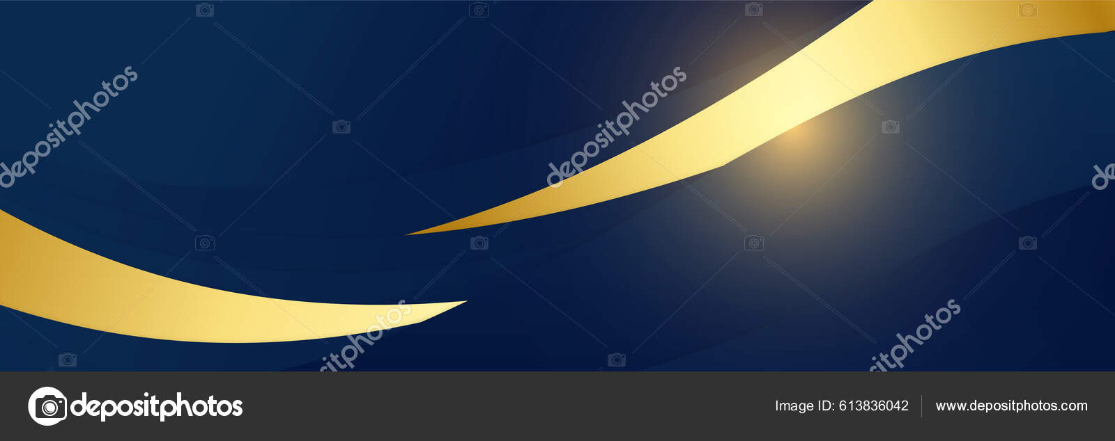Blue Gold Abstract Banner Background Stock Vector by ©salmanalfa 613836042