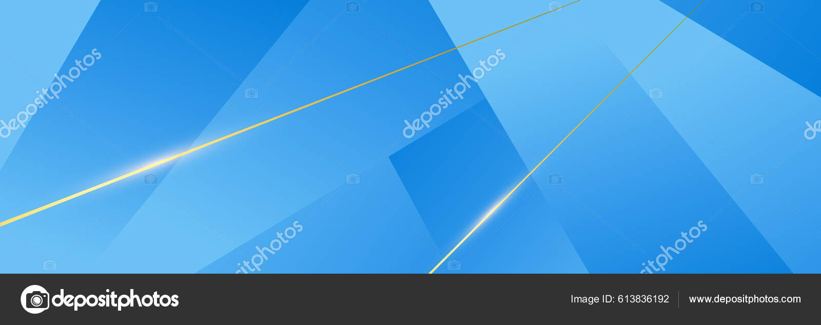Light Blue Gold Banner Background Stock Vector by ©salmanalfa 613836192