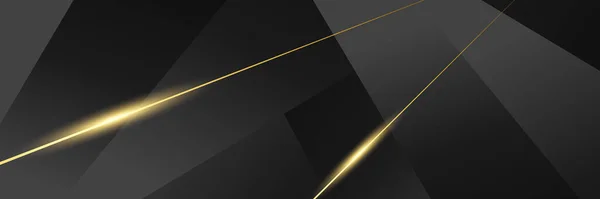 Latar Belakang Banner Abstrak Hitam Dan Emas Vektor Stok oleh ...