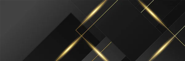 Latar Belakang Banner Abstrak Hitam Dan Kuning Vektor Stok oleh ...