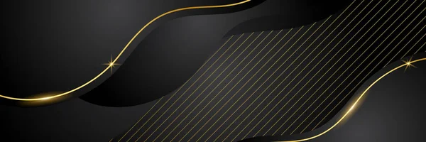 Black Gold Abstract Banner Background Stock Vector by ©salmanalfa 613826688