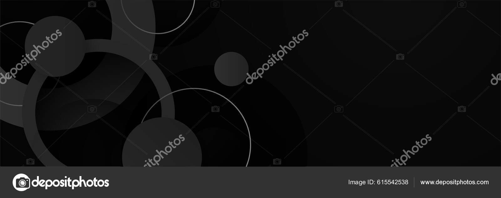 Black Abstract Banner Background Dark Deep Black Dynamic Vector ...