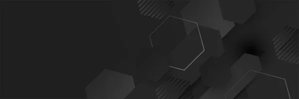 Black Abstract Banner Background Stock Vector by ©salmanalfa 613810722