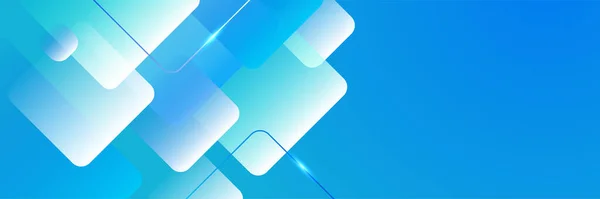 Banner Biru Abstrak Dirancang Untuk Latar Belakang Kertas Dinding ...
