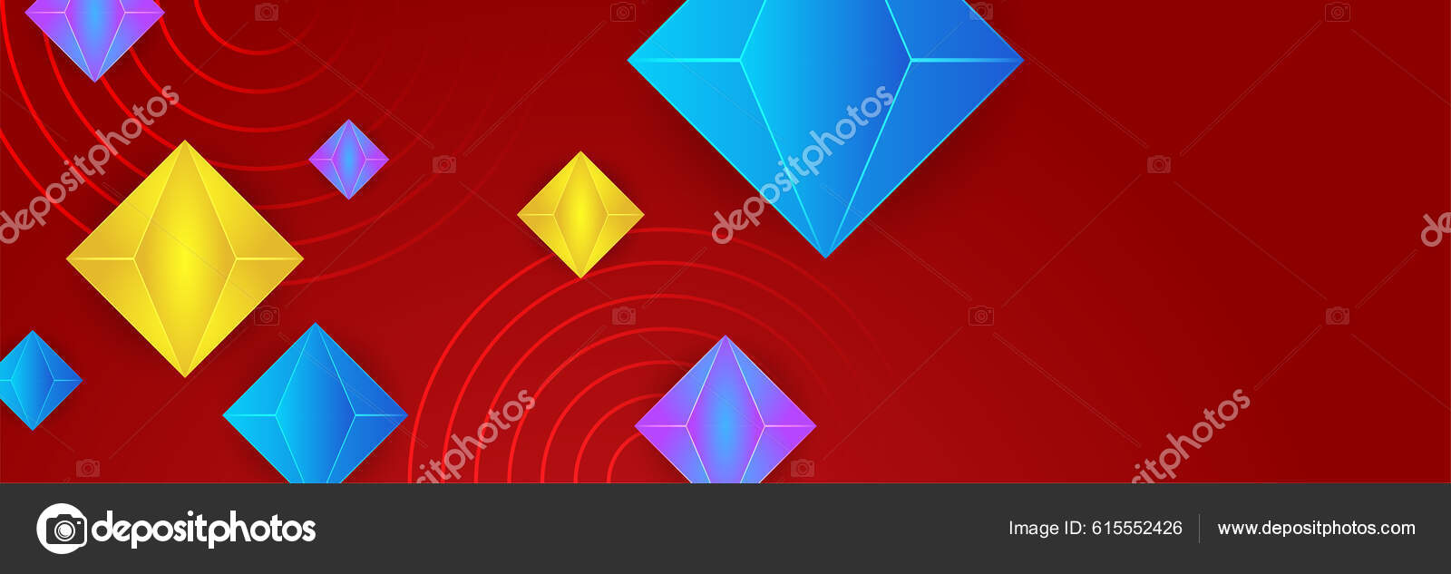 Abstract Red Banner Background Stock Vector by ©salmanalfa 615552426
