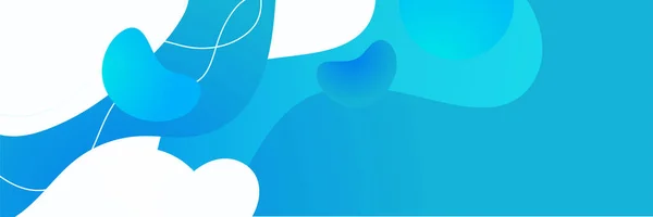 Latar Belakang Banner Abstrak Biru Muda Vektor Stok oleh ©salmanalfa ...