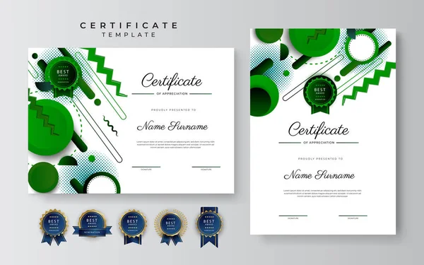 Certificate Of Appreciation Green Border